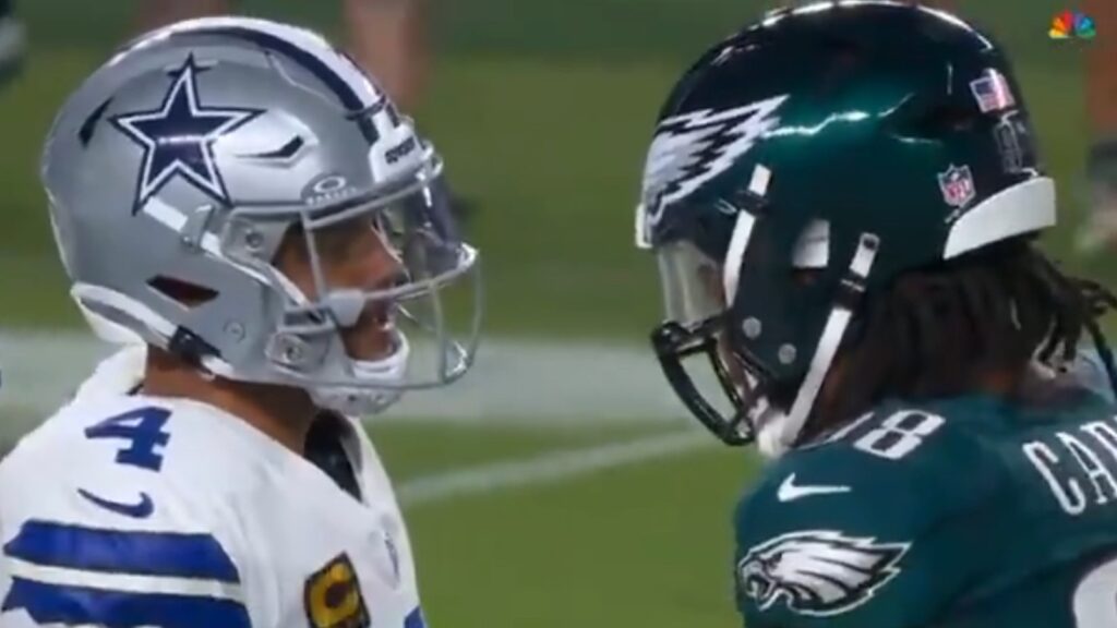 Jalen Carter Ejected Early for Spitting on Dak Prescott