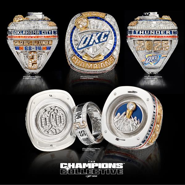OKC Thunder Unveil 2025 Championship Rings: A $50k Ring Inside a Ring ...