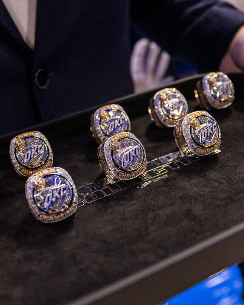 OKC Thunder Unveil 2025 Championship Rings: A $50k Ring Inside a Ring ...